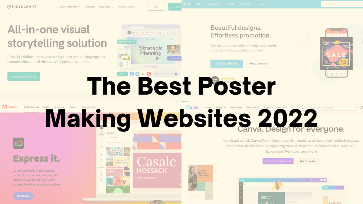 The Best Poster Making Websites 2022 – Lightning Prints