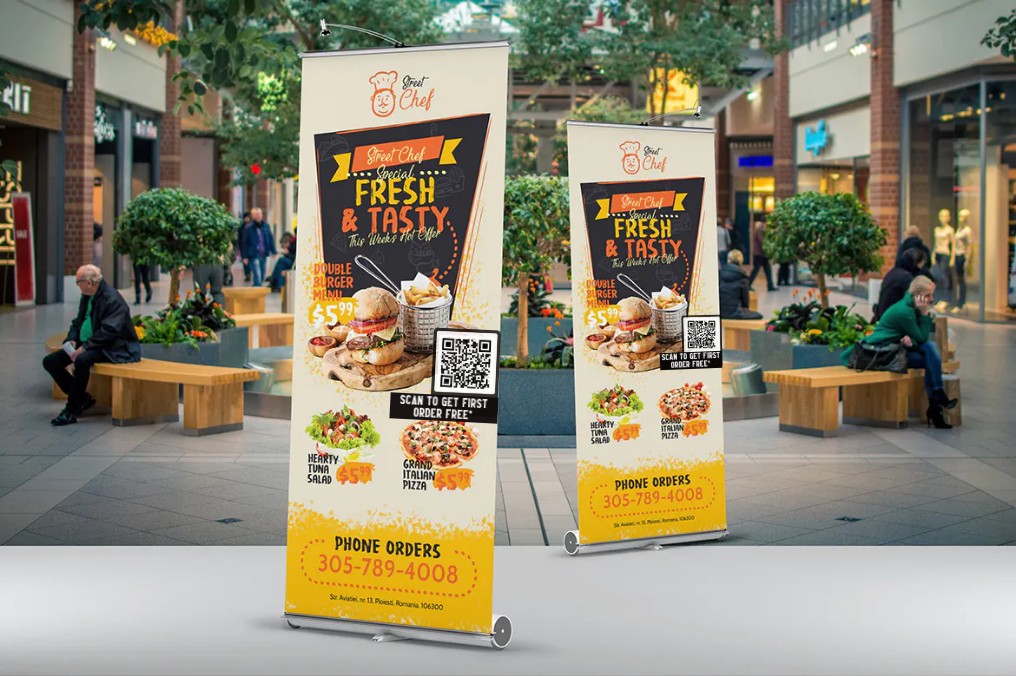 How to use QR Codes on Foam Boards and Pull-Up Banners – Lightning Prints